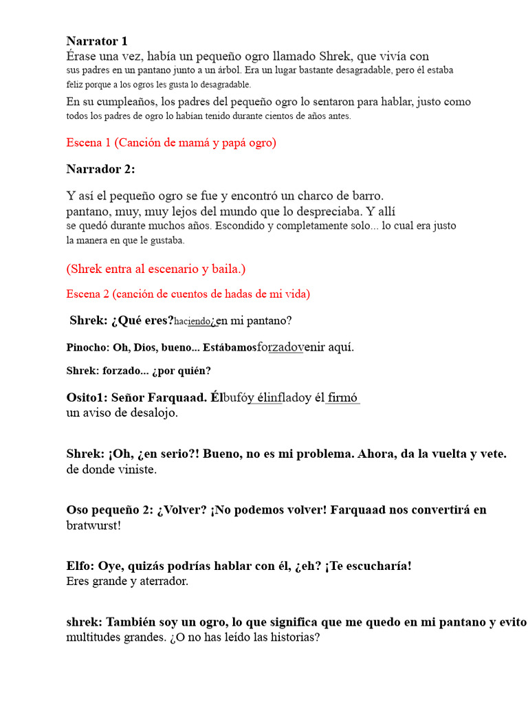 Shrek Script PDF | PDF