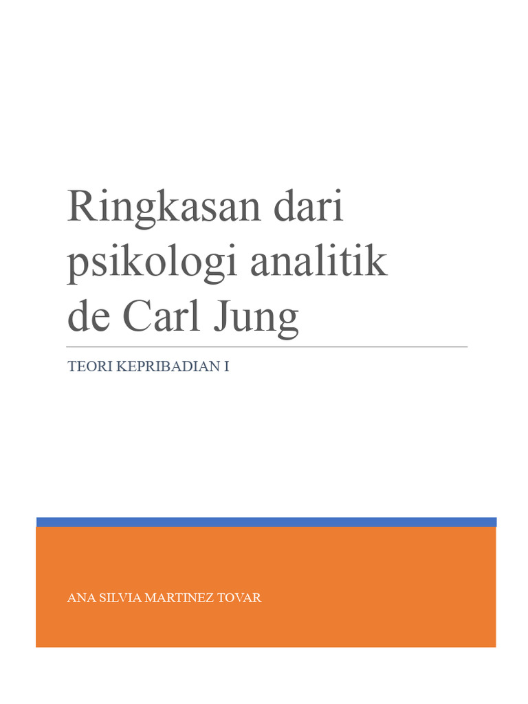 Ringkasan Teori Carl Jung | PDF