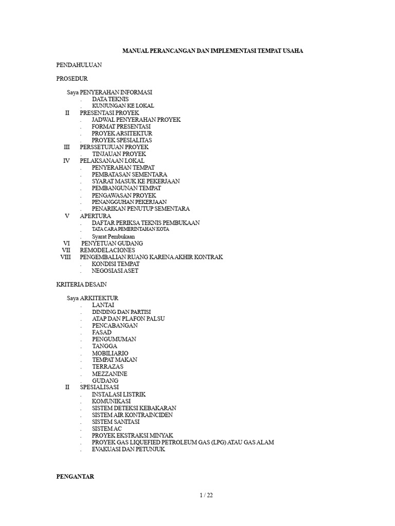 Manual Desain Toko Komersial | PDF