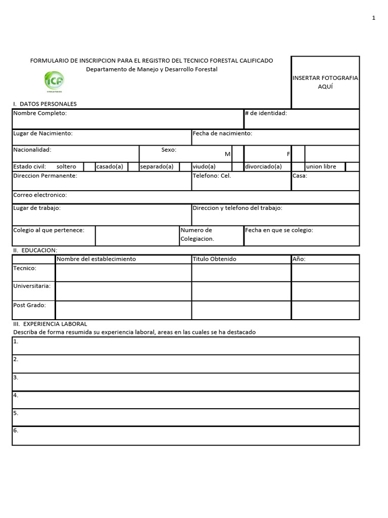 INSCRIPCION TFC | PDF