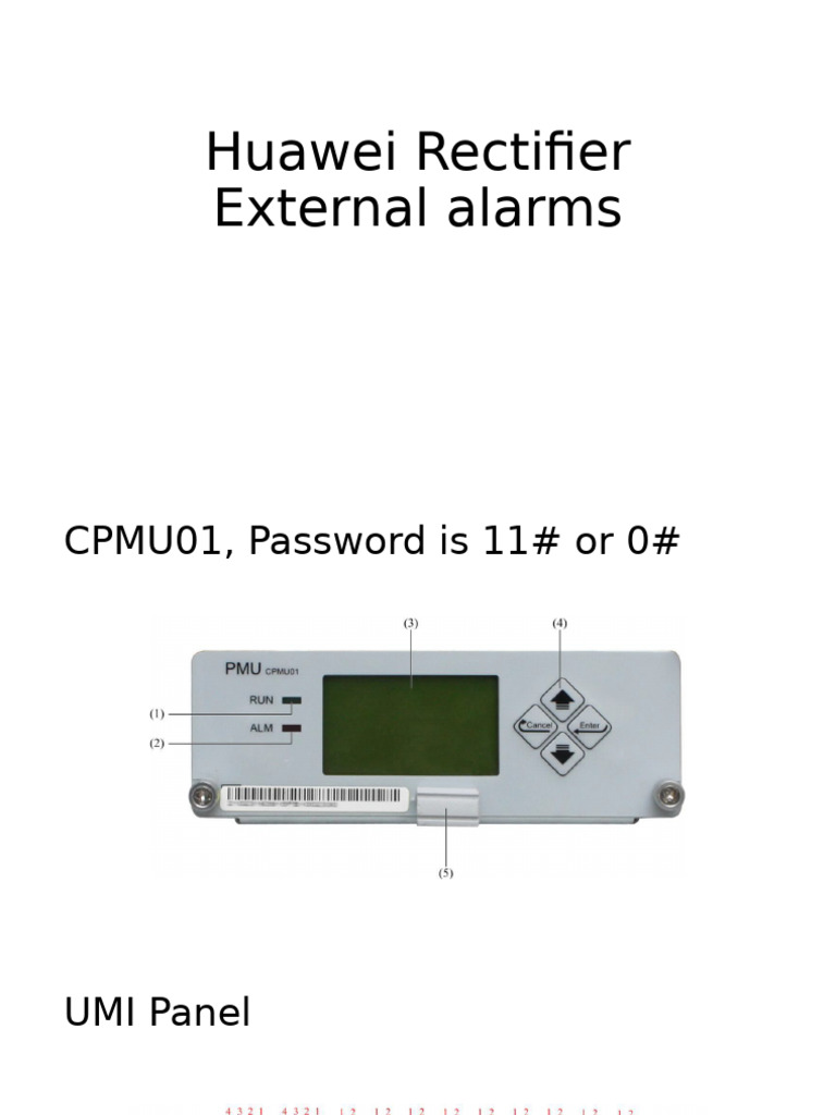 Huawei Rectifier External Alarms | PDF