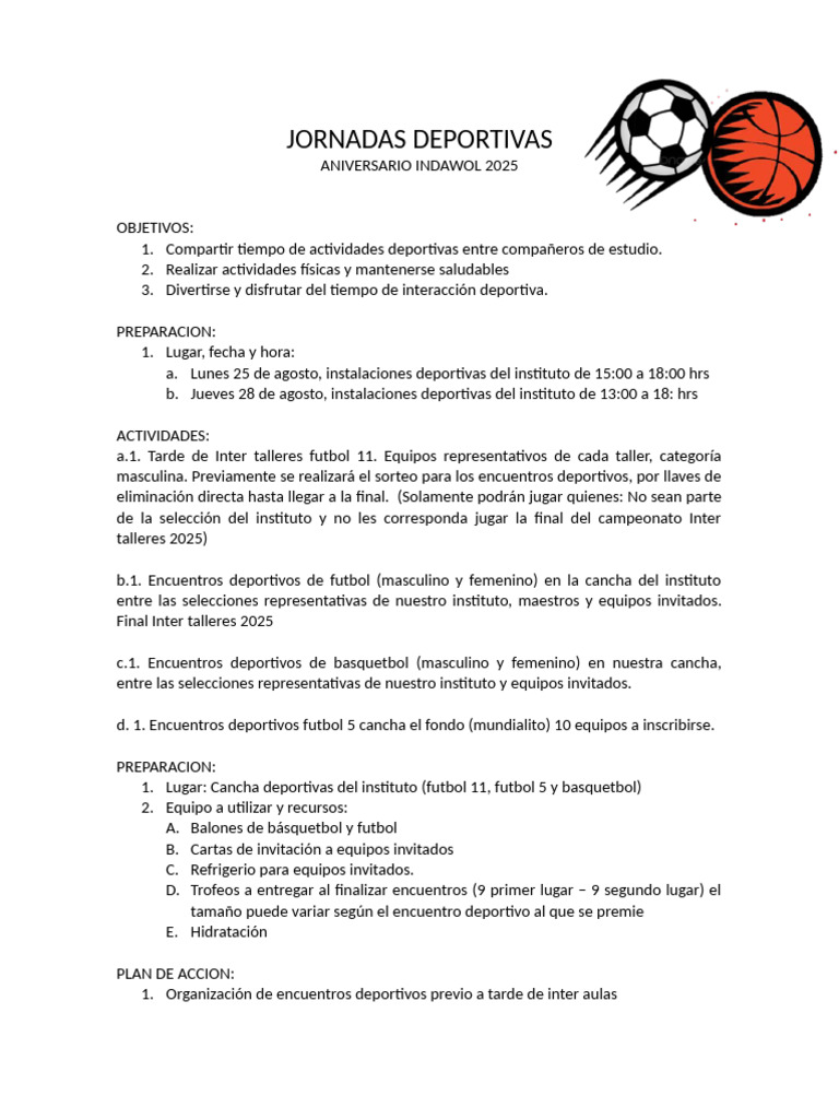 Programa Tarde Deportiva | PDF | Asociación de Futbol | Deportes