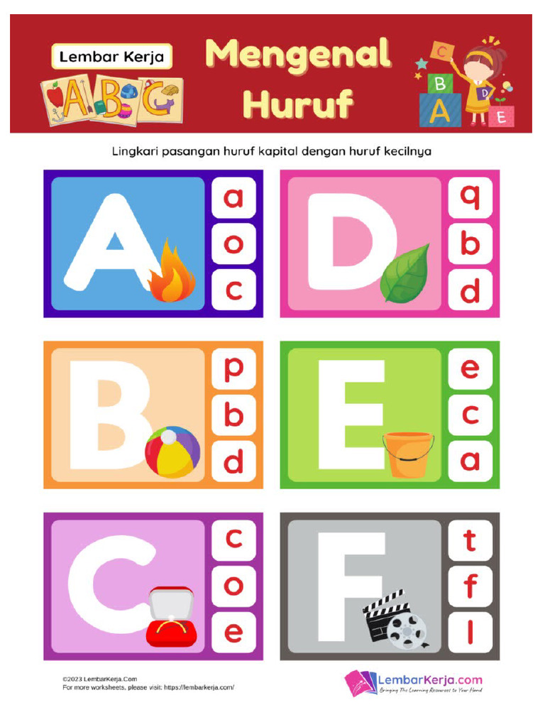 Lembar Kerja Anak Paud | PDF