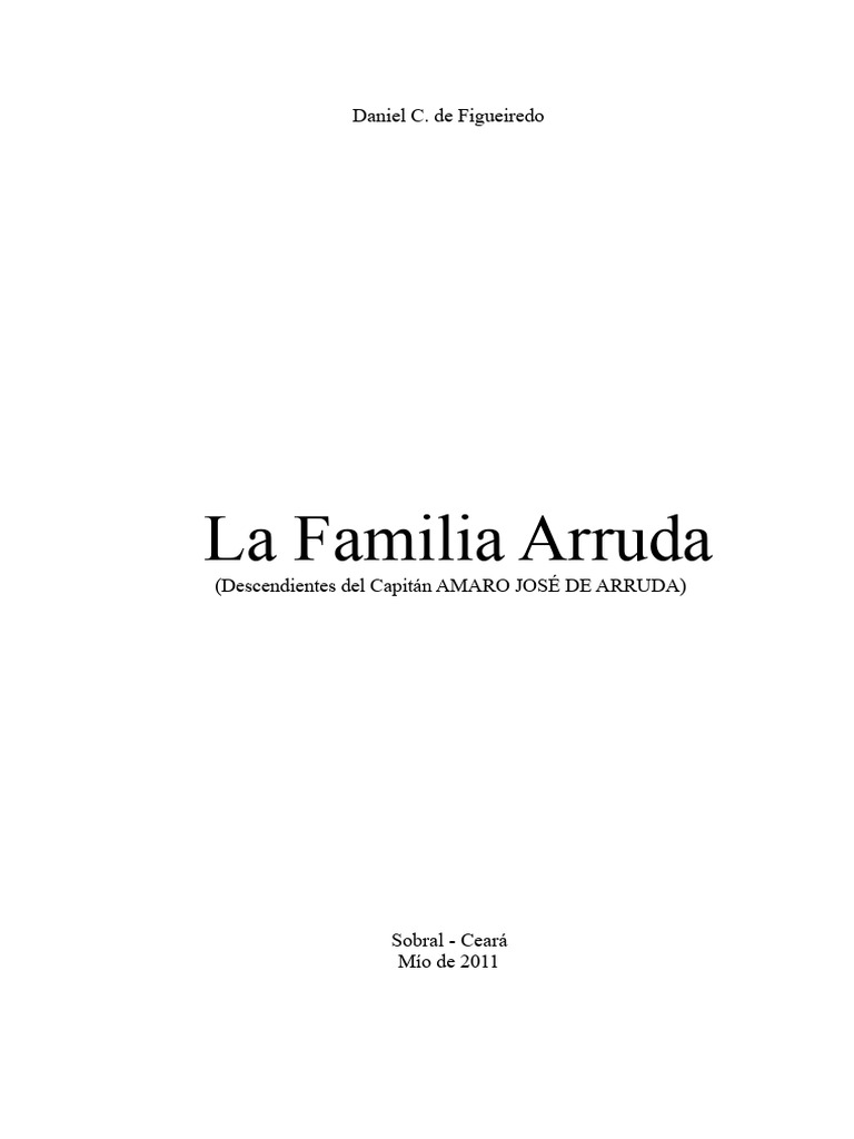 La Familia Arruda | PDF | Apellido | Genealogía