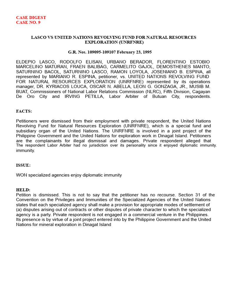 Case Digest - Lasco vs. NLRC | PDF