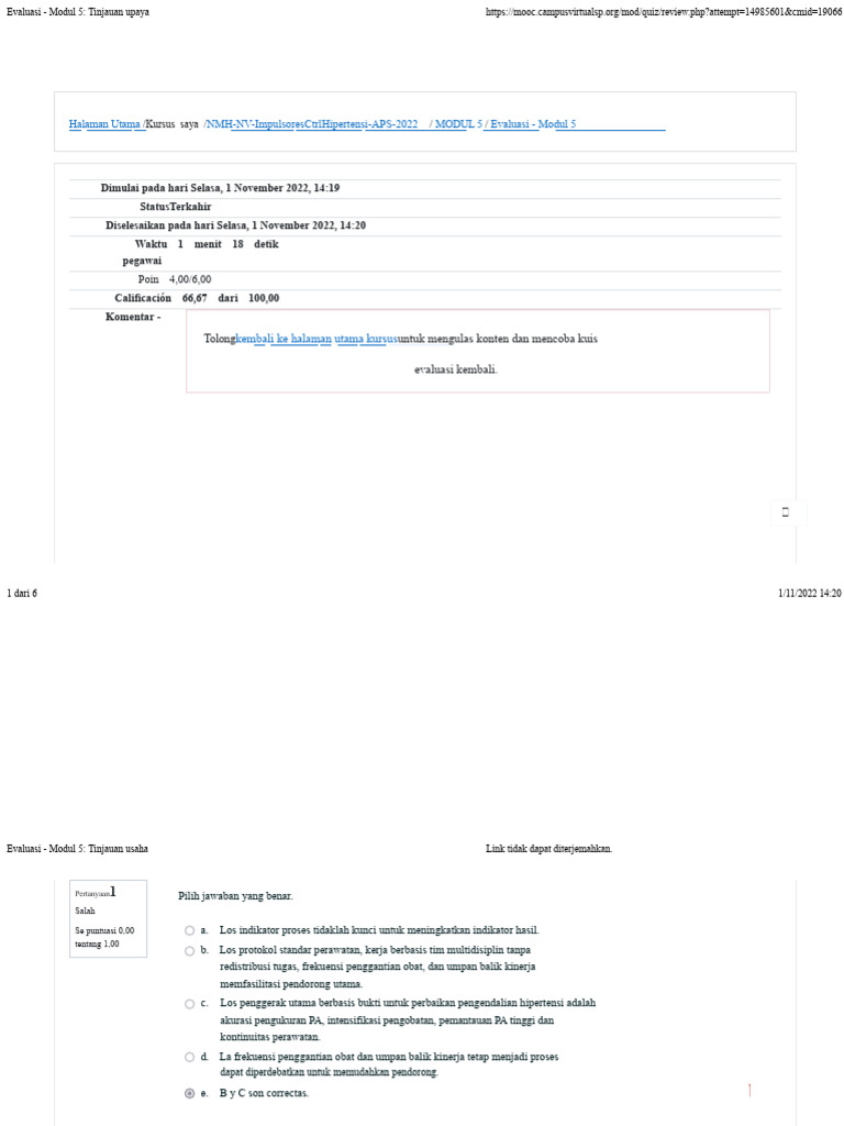 Evaluasi - Modul 5 Tinjauan Percobaan | PDF