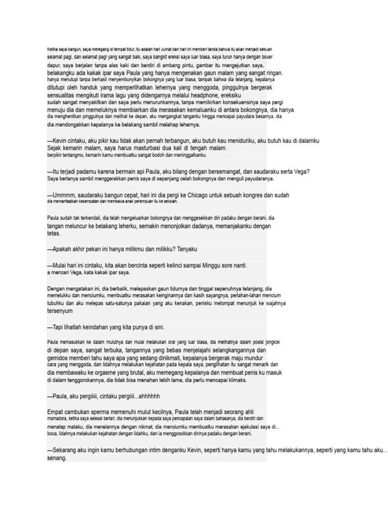 Bersetubuh Dengan Kakak Ipar Saya... Membesarkan Keponakan Saya | PDF