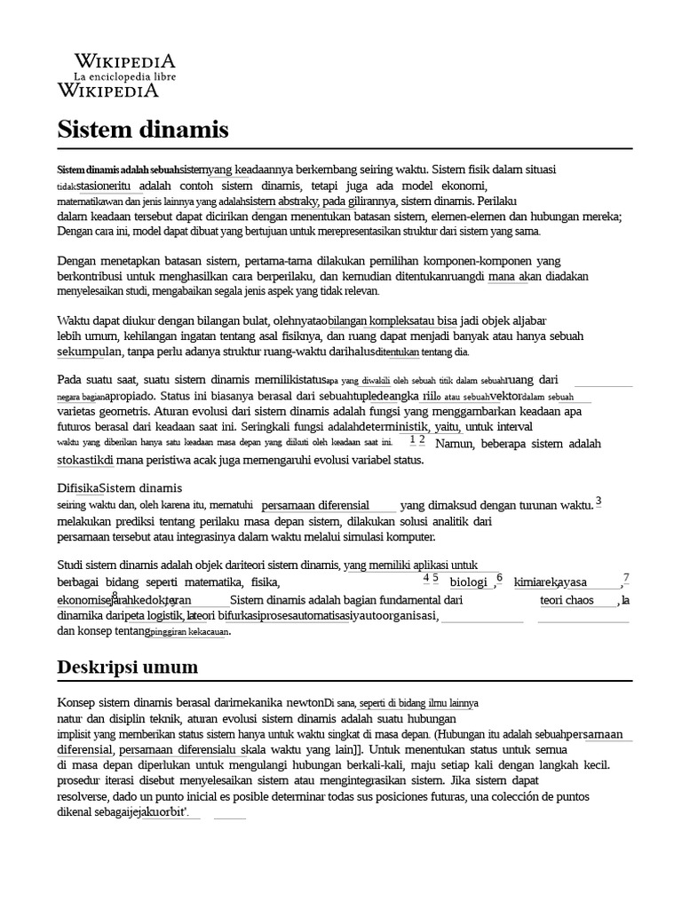 Sistem Dinamis | PDF