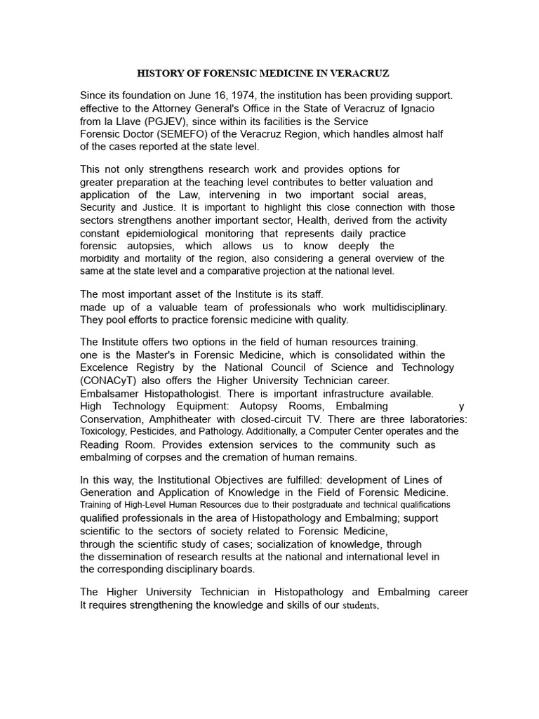 Historical Evolution of Forensic Medicine | PDF | Medical Jurisprudence ...