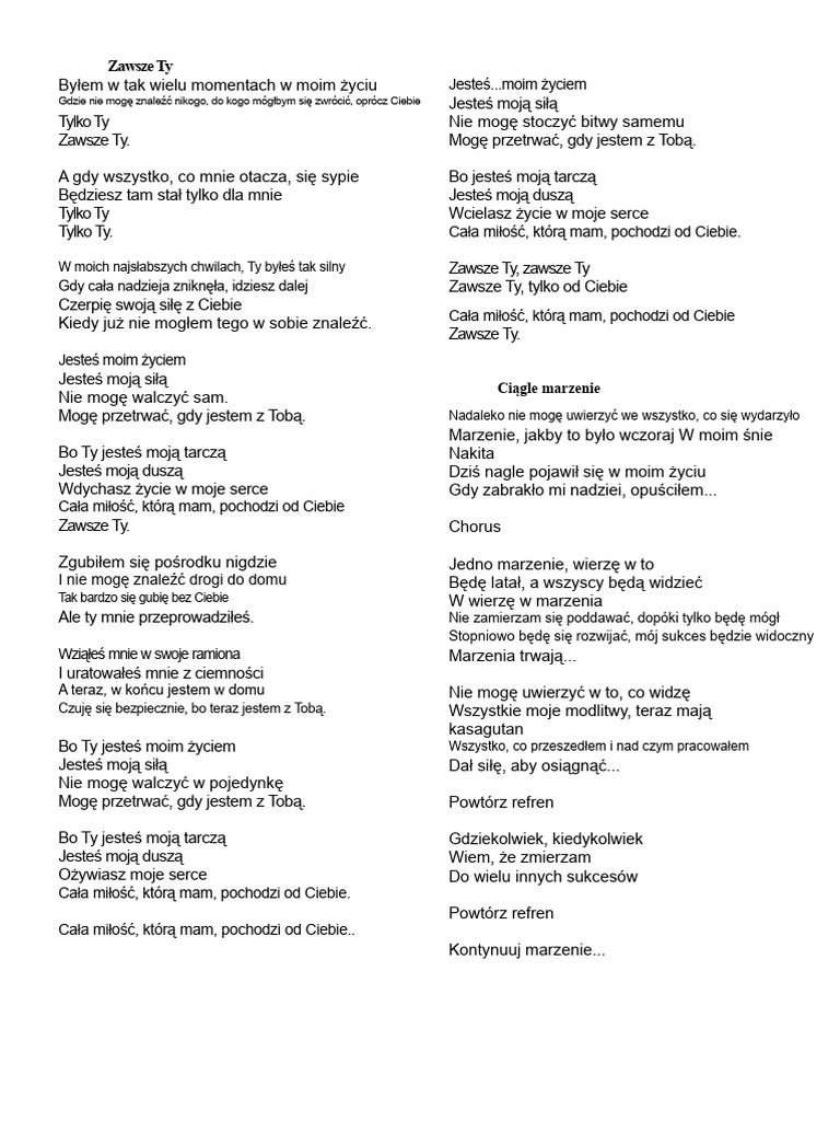 Zawsze Ty | PDF