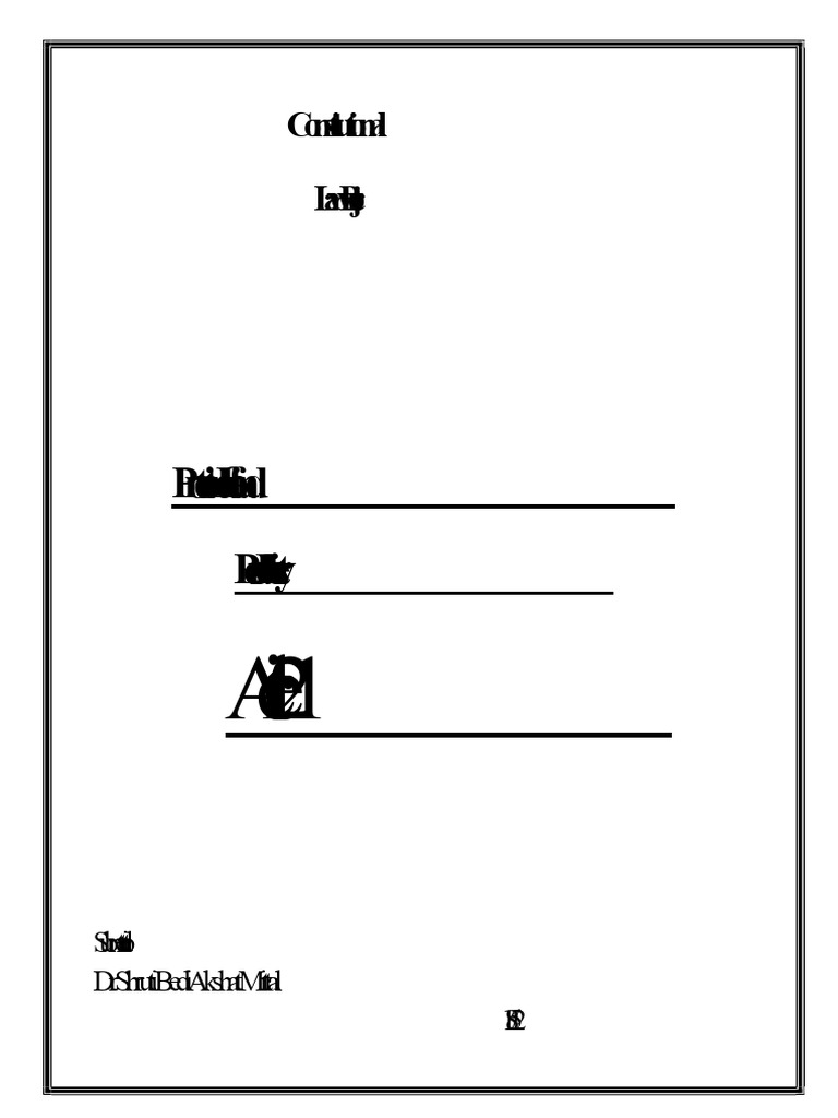 Article 21 of The Constitution | PDF