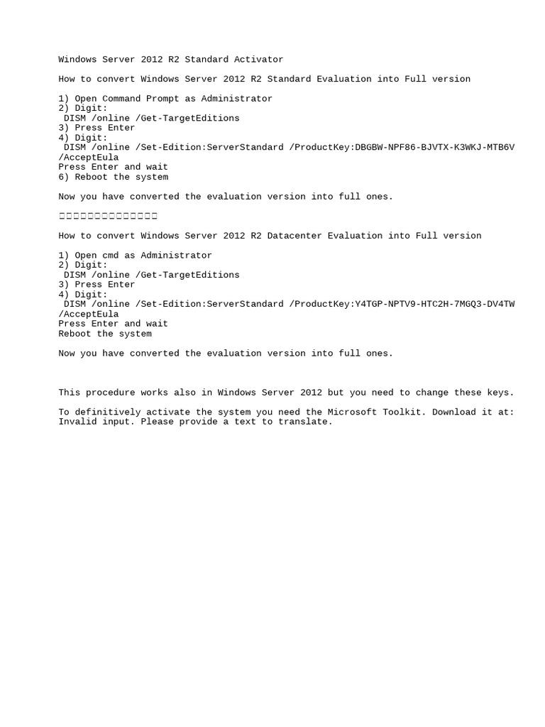 Activating Windows Server 2012 R2 Standard | PDF