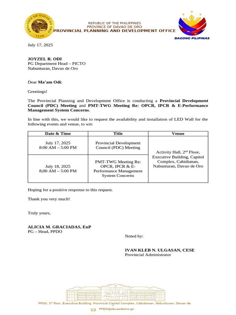 Request For Led Wall Picto Format Cy 2025 | PDF