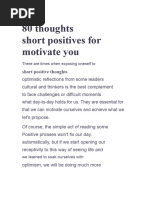 100 Motivational Quotes | PDF