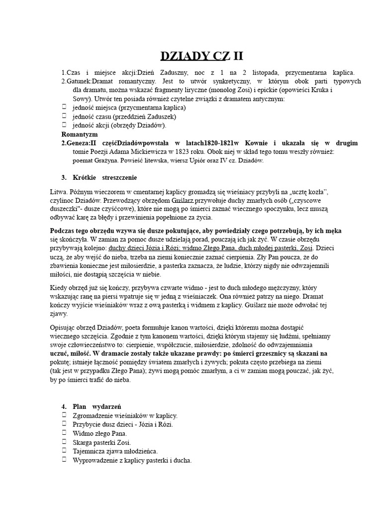 Dziady CZ II | PDF