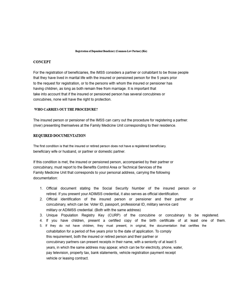Registration of Beneficiary Partner | PDF | Identity Document | Marriage