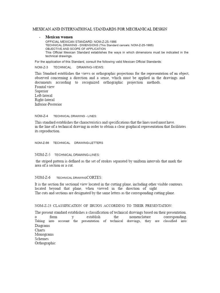 Mexican and International Standards For Mechanical Design | PDF ...