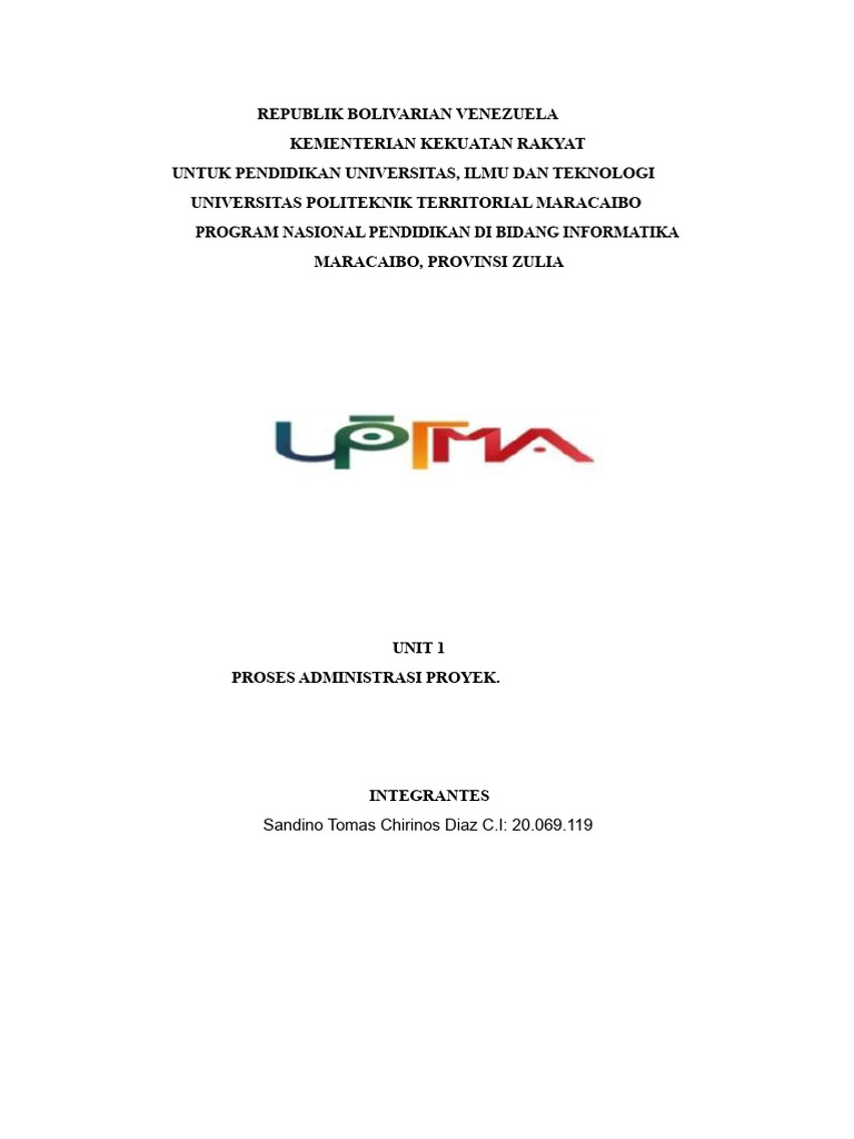 Unit 1 Proses Manajemen Proyek. | PDF