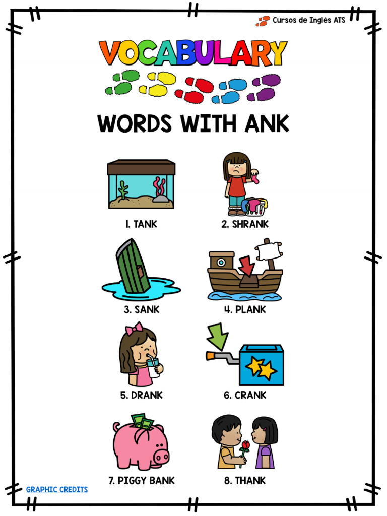 Words Containing "ank" | PDF