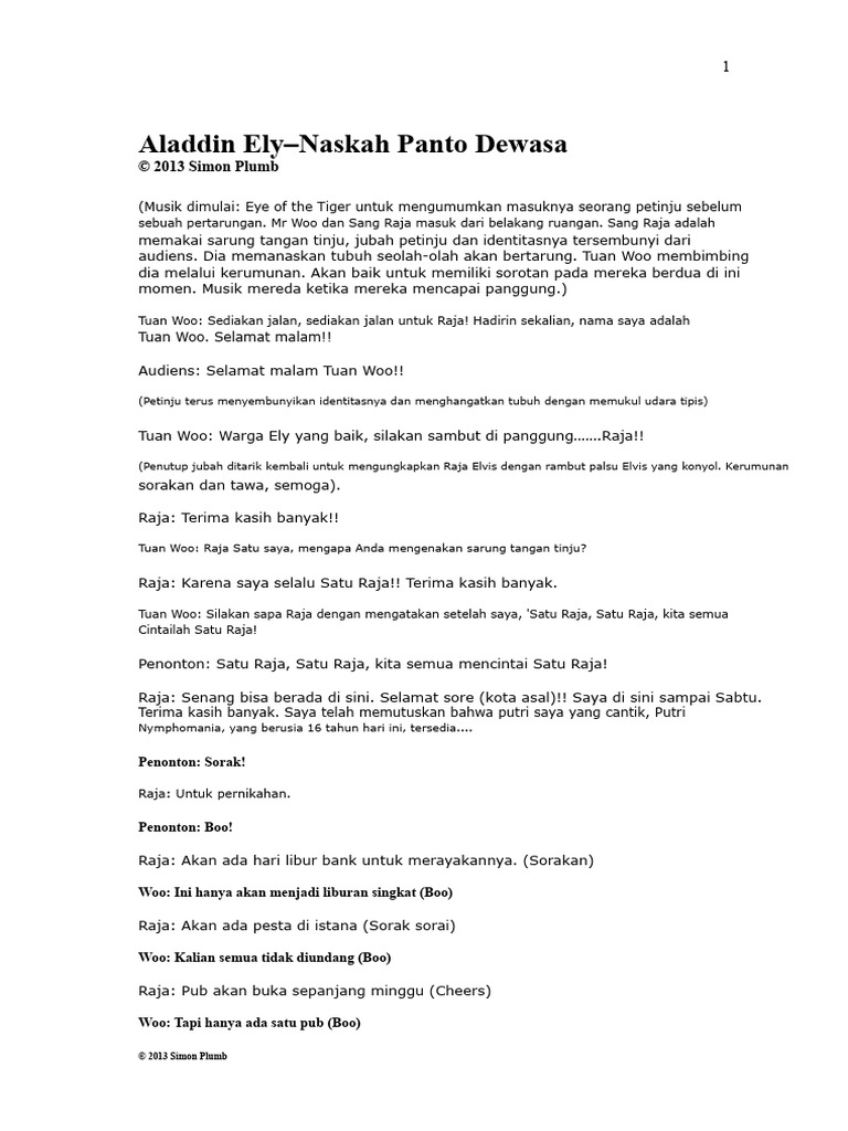 Naskah Aladdin | PDF