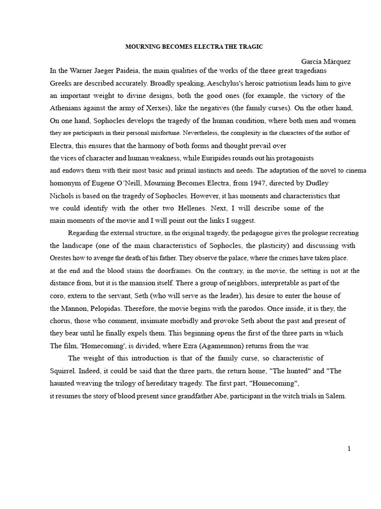 Electra Looks Good in Mourning. | PDF | Greek Tragedy | Sophocles