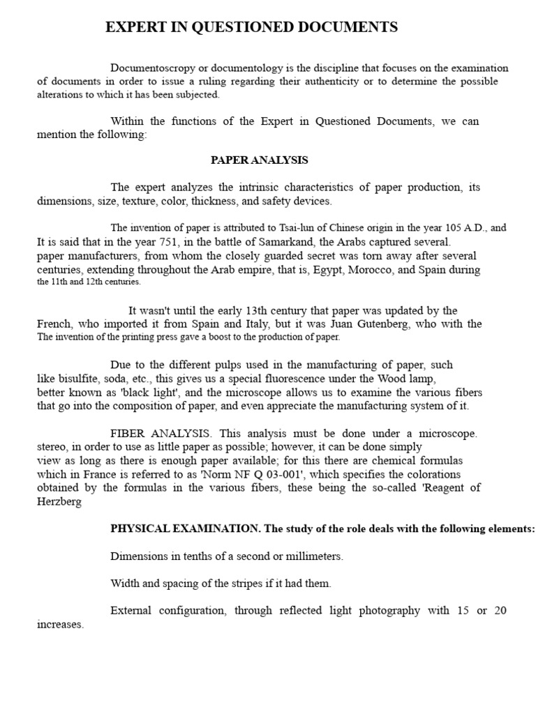 Expert Analysis of Questioned Documents | PDF | Color | Ink