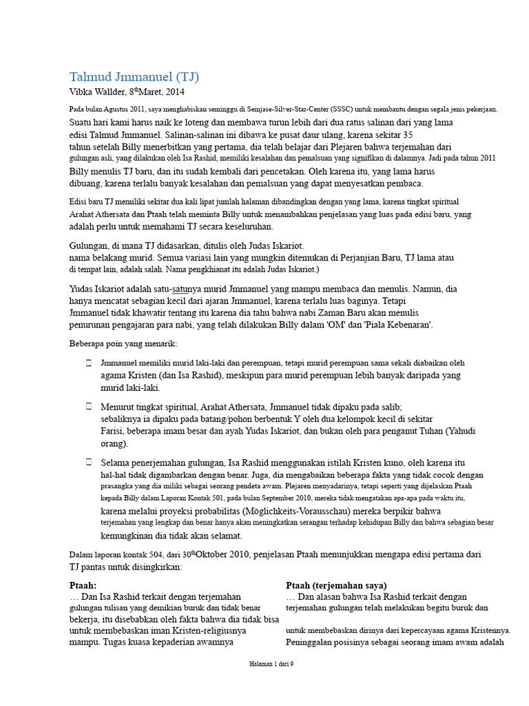 Talmud Jmmanuel | PDF