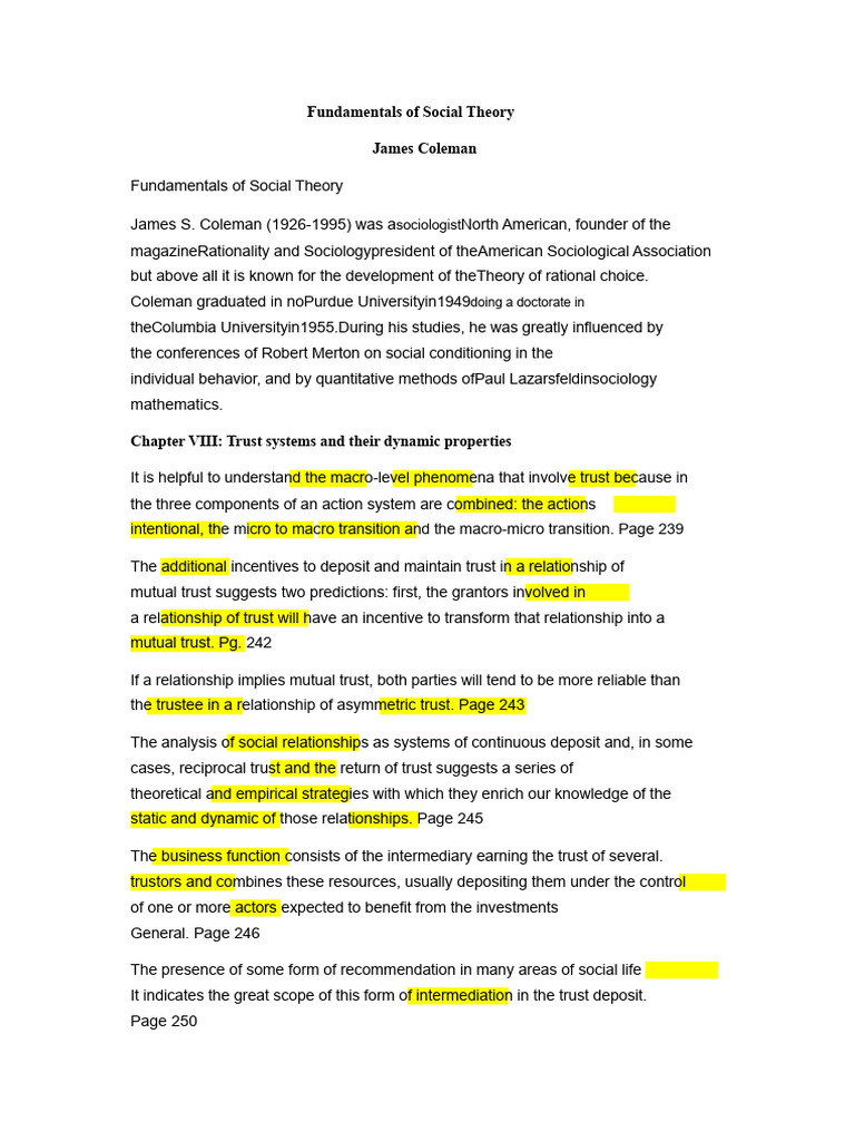 Trust Dynamics in Social Theory | PDF | Theory | Society