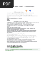 Mafia Game Rules and Instructions | PDF