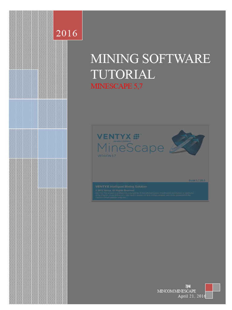 Minescape Software Tutorial Guide | PDF | Topography | Text File