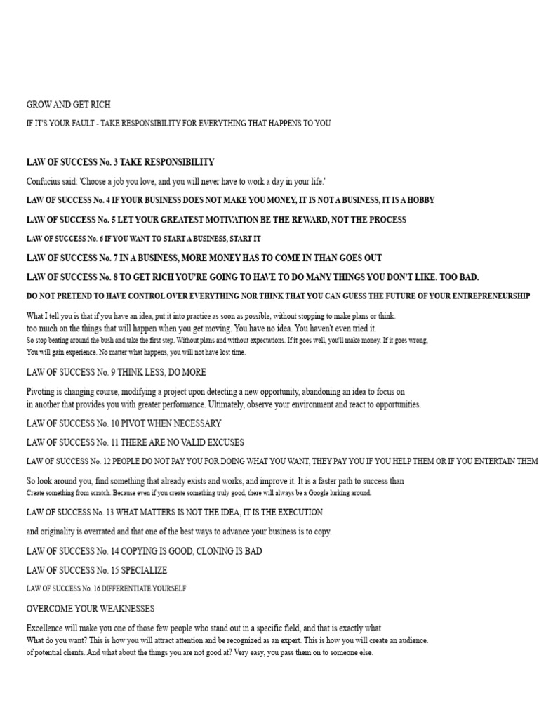 FONS ROMUALD (Book Grow and Get Rich) | PDF