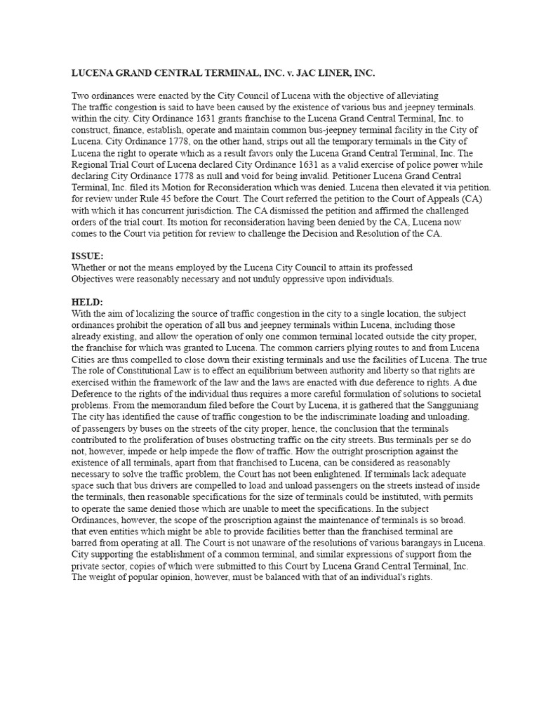 Lucena Grand Central Terminal | PDF | Justice | Crime & Violence