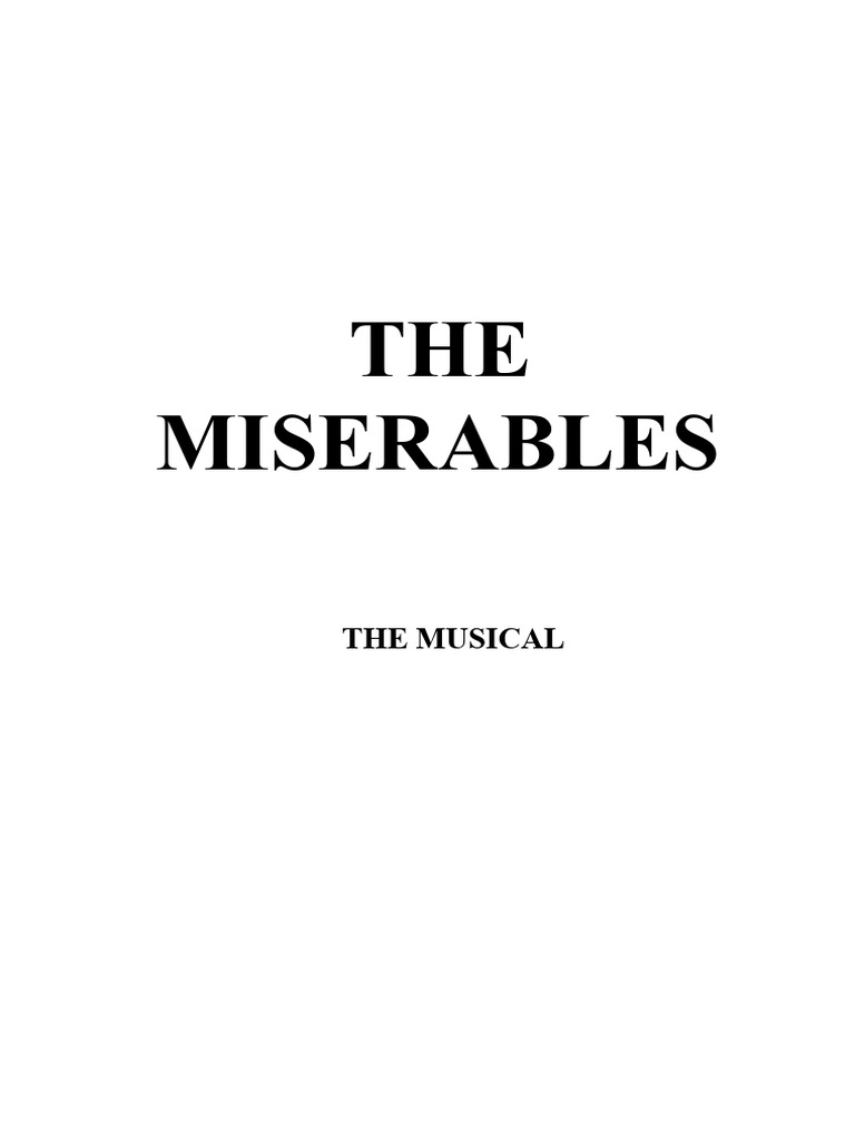 Script Les Misérables | PDF | Cosette | Marius Pontmercy
