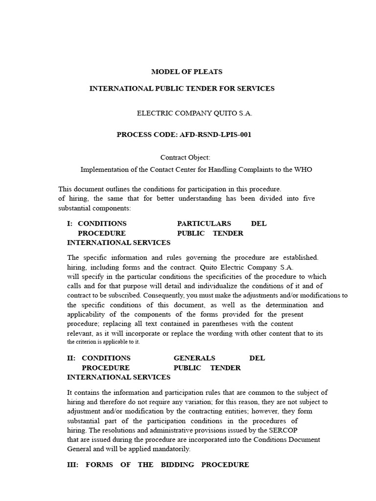 Public Bidding Example | PDF | Customer Relationship Management | Offer ...