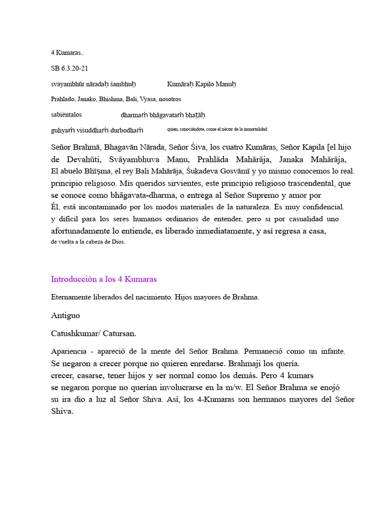 4 Kumaras | PDF | Sufrimiento | Felicidad