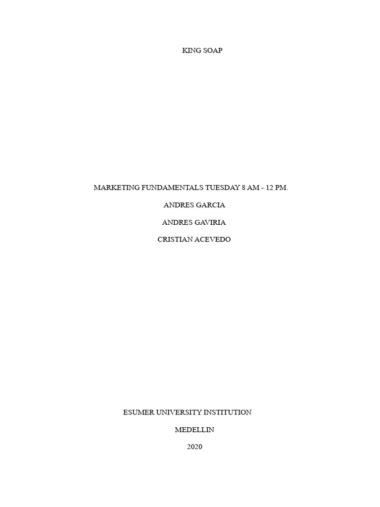 King Soap | PDF