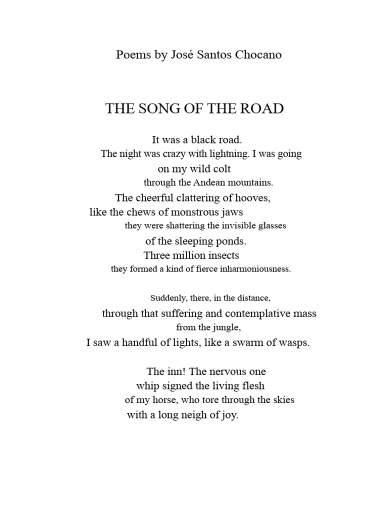 Nostalgia in Chocano's Poetry | PDF