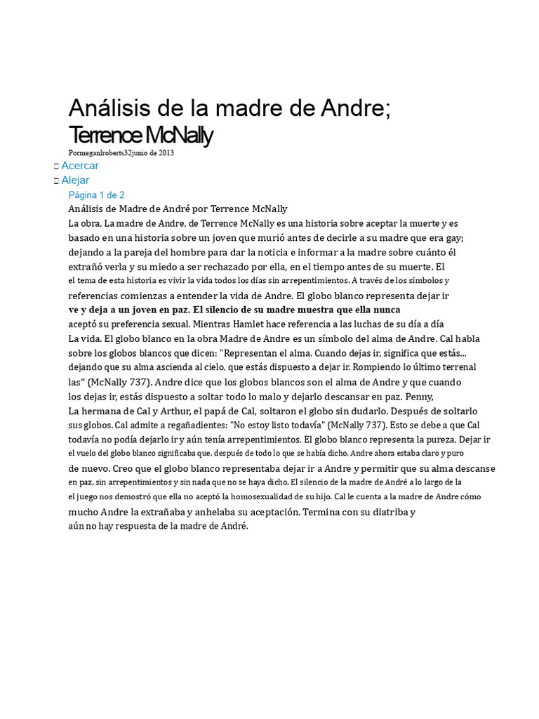 Análisis de Andre | PDF