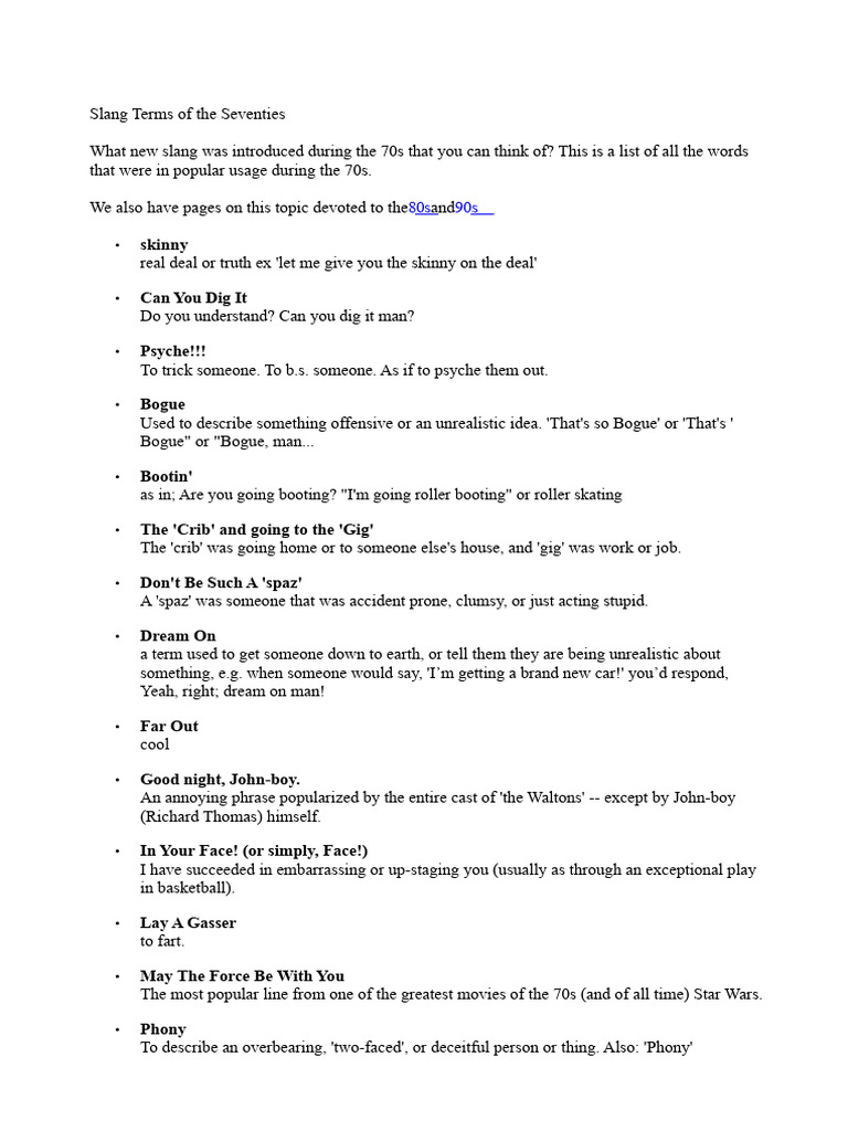 Understanding 'Bootin' in 70s Slang | PDF | Leonard Mc Coy