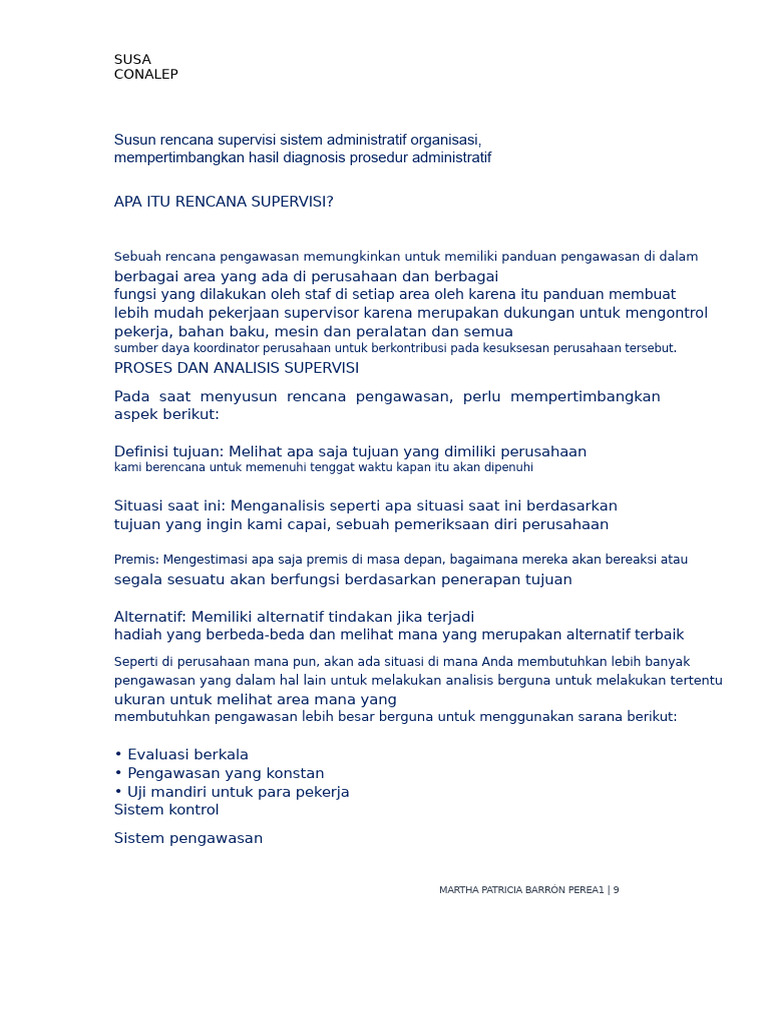 1.2 Pengembangan Rencana Pengawasan | PDF