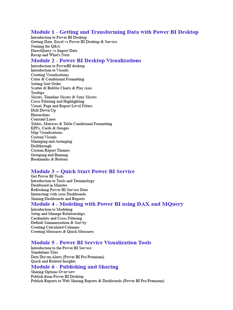 Power BI Desktop: Data Transformation Guide | PDF