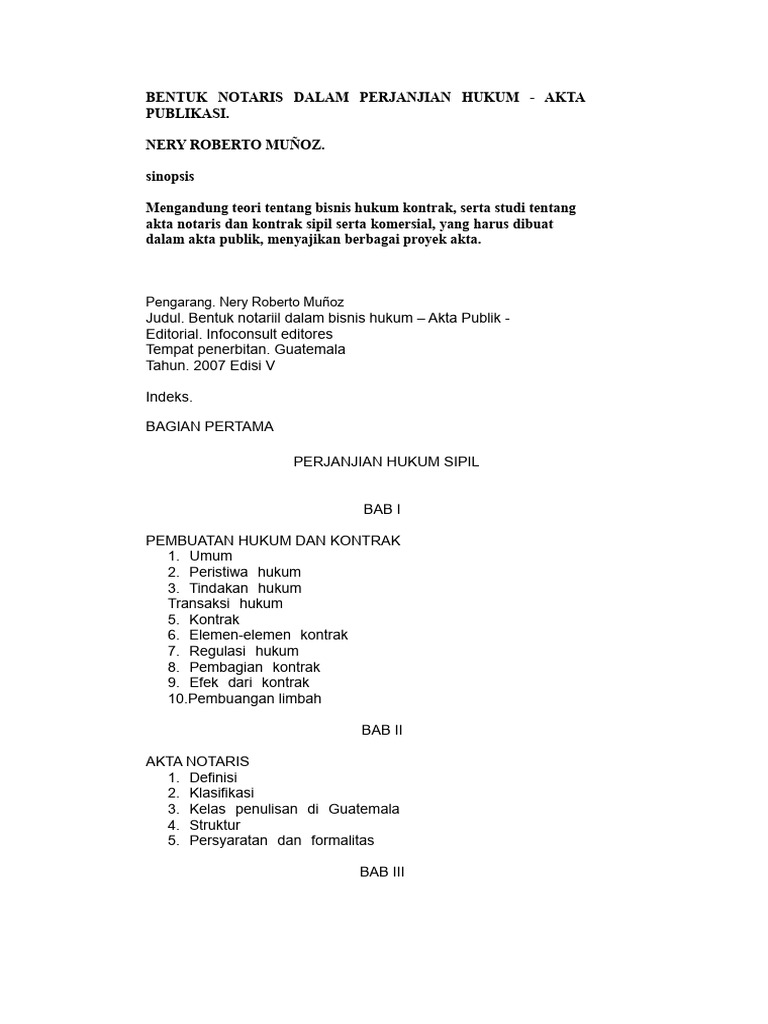 Bisnis Hukum Nery Munoz Guatemala PDF | PDF