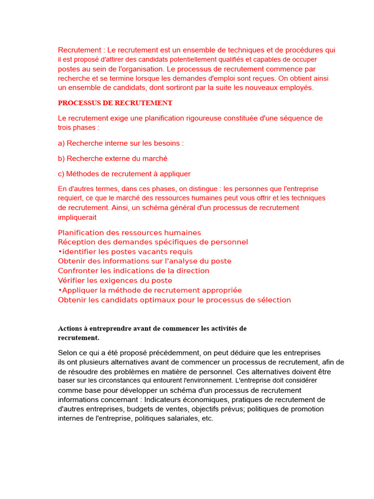 Sources de Recrutement Efficaces | PDF | Recrutement