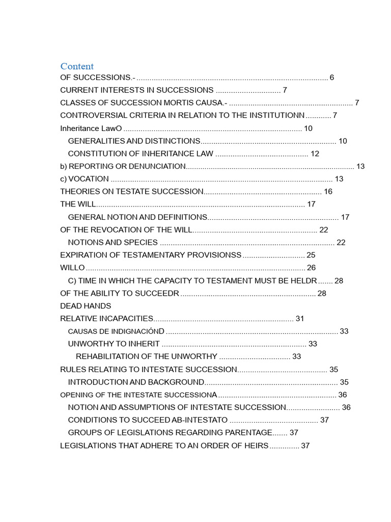 Law of Succession | PDF | Will And Testament | Inheritance