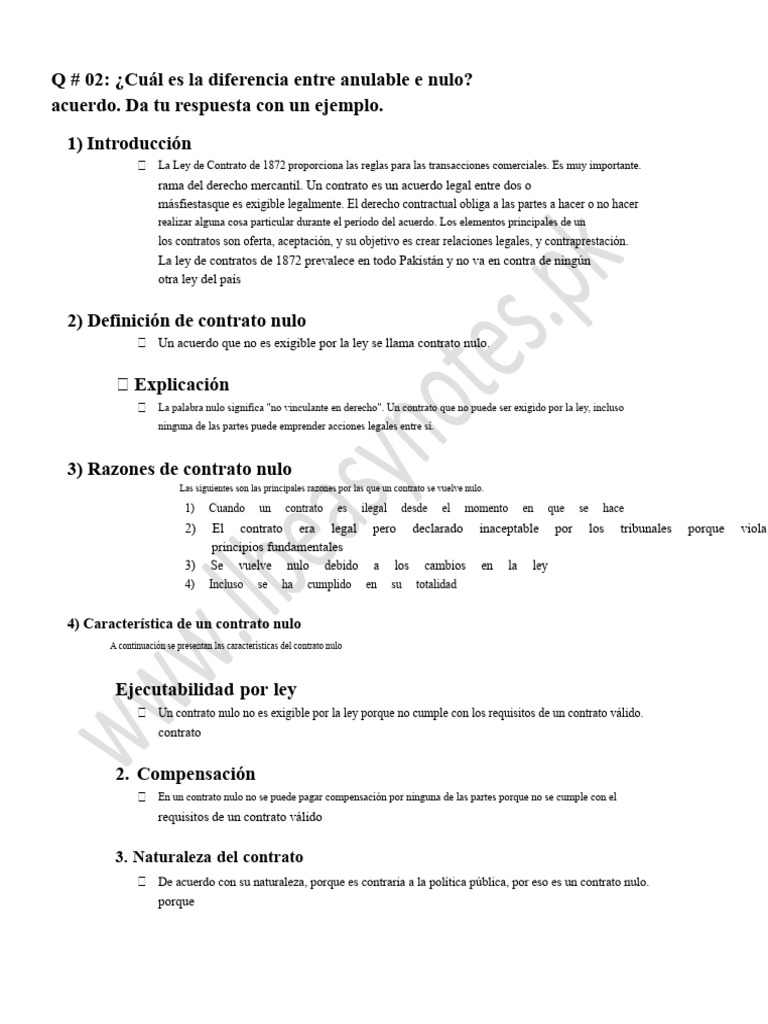 Contrato Nulo y Anulable | PDF | Justicia | Crimen y violencia