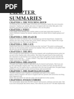 CHAPTER SUMMARIES The BFG | PDF
