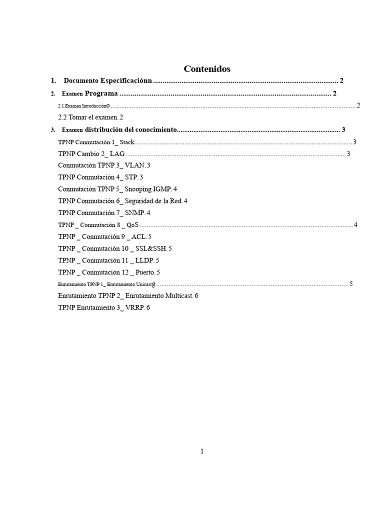 Esquema Del Examen de Routing y Switching TPNP SMB PDF | PDF ...