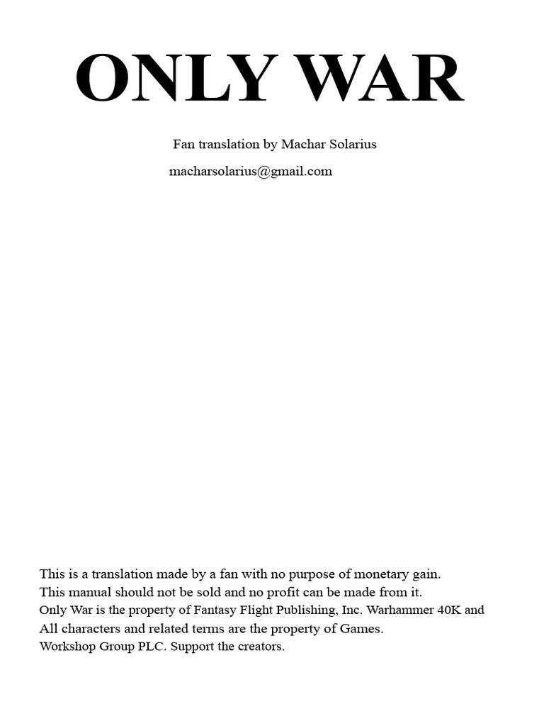Warhammer 40k - Only War - Elven Library | PDF