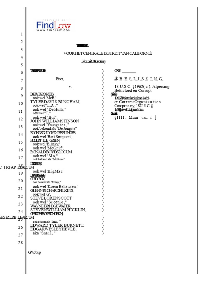 VS V Mills Aryan Brotherhood | PDF