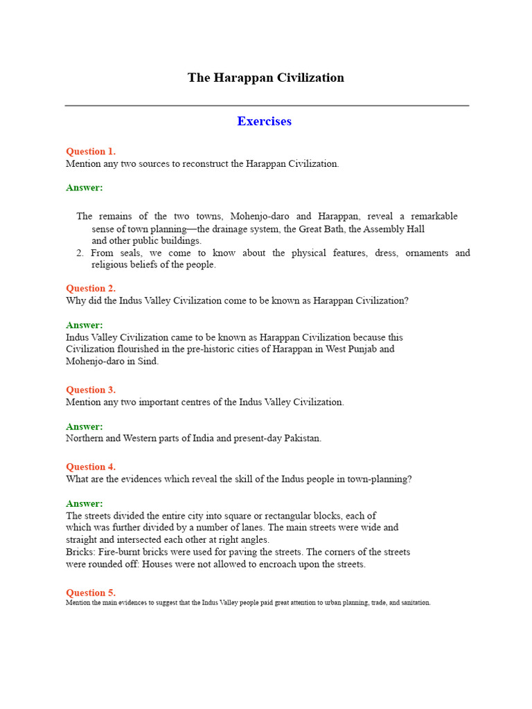 Harappan Civilization: Key Insights and Evidence | PDF